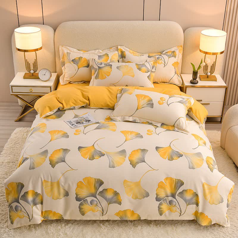 Ownkoti Timeless Ginkgo Cotton Bedding Set(4PCS) – ownkoti