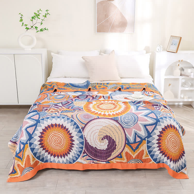 Ownkoti Nordic Throw Blanket Cotton Reversible Quilt – ownkoti